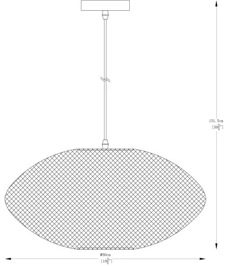 Zuma Line A8032L-GD - Lustr na lanku ORION 1xE27/40W/230V zlatá