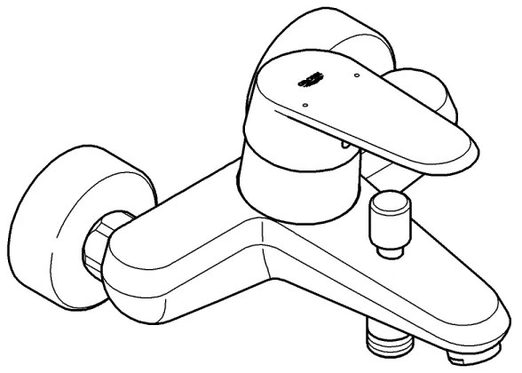 GROHE 33390002 - Vanová baterie EURODISC COSMOPOLITAN DN 15 lesklý chrom