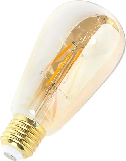 Sada 5 stmívatelných LED žárovek E27 ST64 Goldline 5W 380lm 2200K