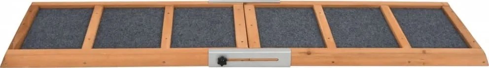 vidaXL Rampa pro psy 120 x 30 cm masivní jedlové dřevo [172419] Barva: Šedá
