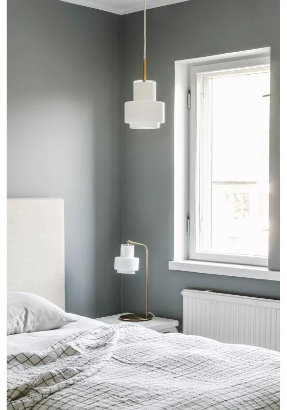 Stolní lampa Multi, bílá / mosaz