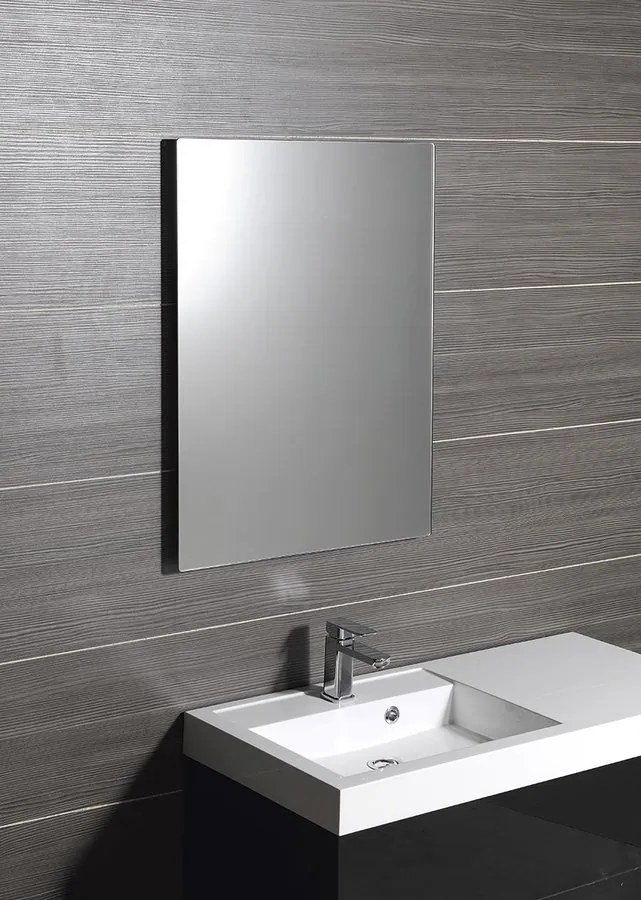 Sapho, PLAIN zrcadlo 50x70cm, zaoblené rohy, bez uchycení, 1501-25