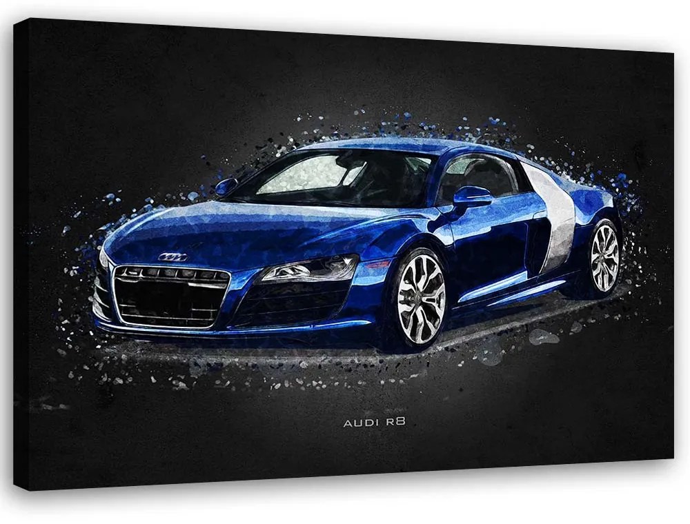 Gario Obraz na plátně Audi R8 - Gab Fernando Rozměry: 60 x 40 cm