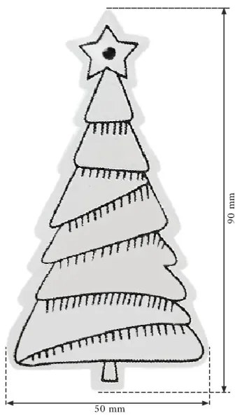 Vánoční ozdoby KL-21X16 (12 ks)