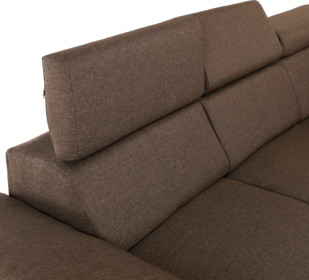 Sedací souprava, látka šedohnědá Taupe, SEGORIA LUX