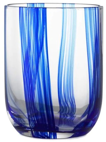 Normann Copenhagen Sklenice Stripe Glass, blue stripes