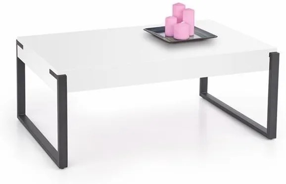 CAPRI stolek bílý / černý