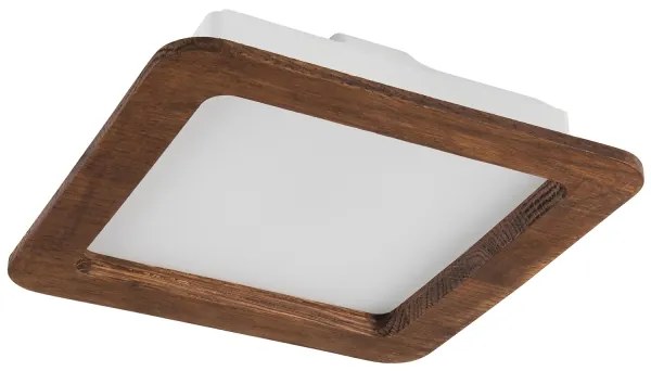 LED Podhledové svítidlo WOODY SPOT LED/17W/230V 3000K třešeň 18,5x18,5 cm