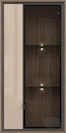 Závěsná vitrína VK-2KS/LF - 59x119x32 cm