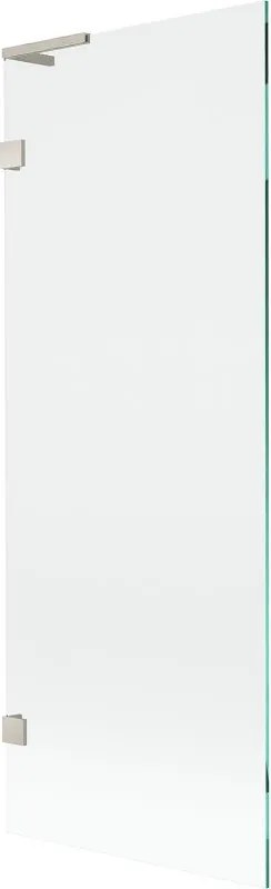 Mexen, Mexen Lunar L 1-křídlová vanová zástěna 70 x 150 cm, transparentní, broušený nikl - 897L-070-000-97-00-00