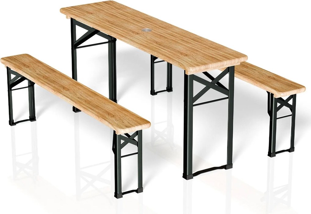 Juskys Skládací pivní set Bichl 170 cm