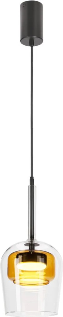 Skleněná závěsná lampa Glaxi