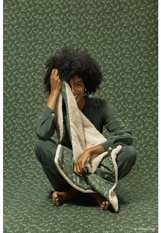 Nobodinoz Zimní deka pro miminka Stories Green Jasmine
