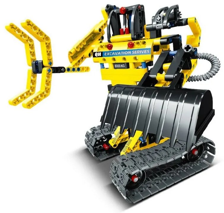 Stavebnice iM.MASTER bagr/robot 2v1, 342 dílků