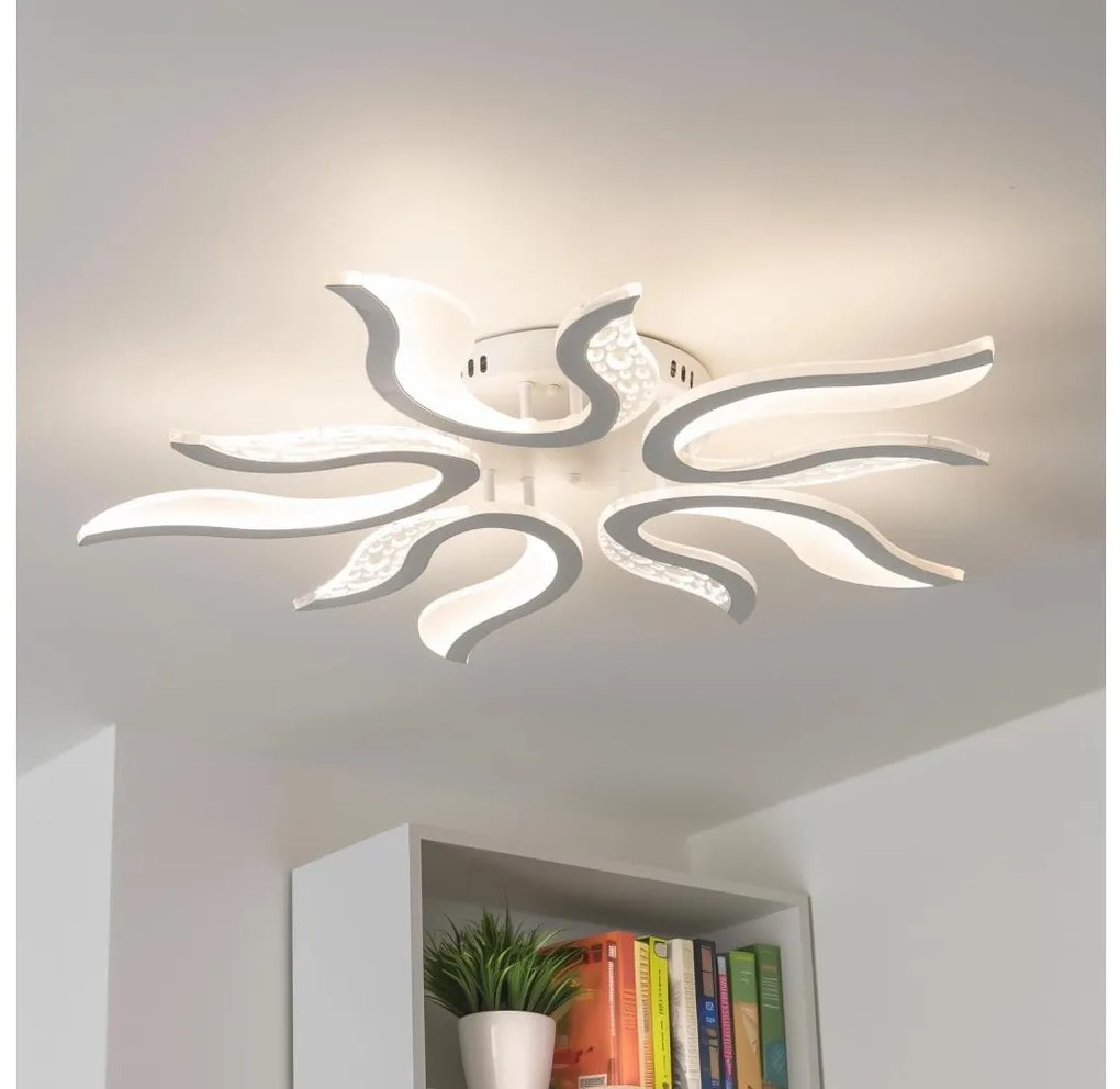 Brilagi - LED Stmívatelný přisazený lustr TWIST LED/65W/230V 3000-6500K bílá +DO BG-J3317/W