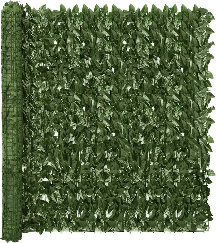 Balkonová zástěna s tmavě zelenými listy 300 x 150 cm 3216424