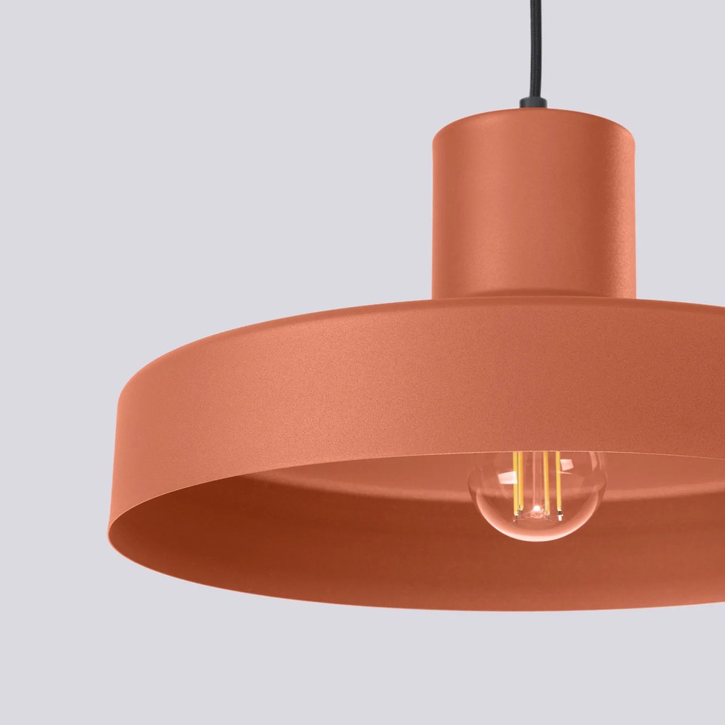 Sollux Lighting Závěsné svítidlo BILO okrově červené