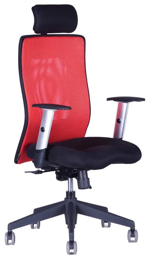 Office Pro Kancelářská židle na kolečkách Office Pro CALYPSO XL SP1 - s područkami a podhlavníkem Červená 13A11