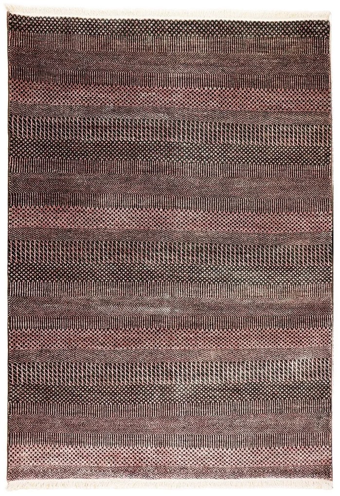 Diamond Carpets koberce Ručně vázaný kusový koberec Diamond DC-MCN Black/rust - 365x457 cm