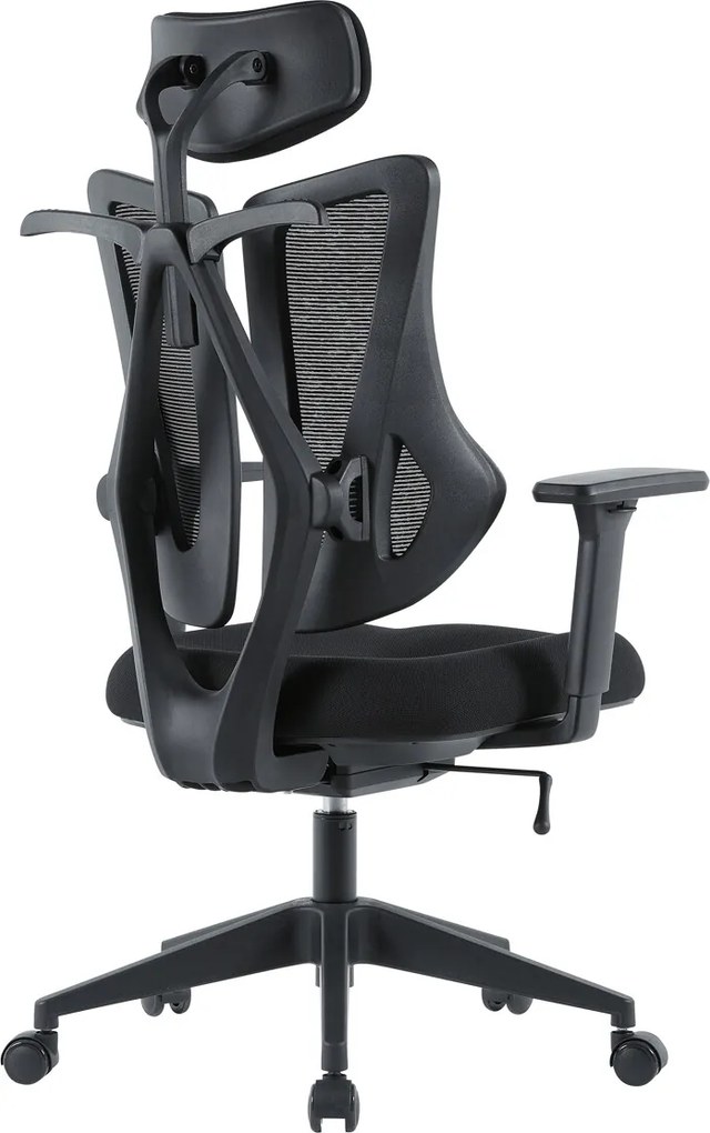 Ergonomická kancelářská židle E-racer VANTOR - černá síťovina