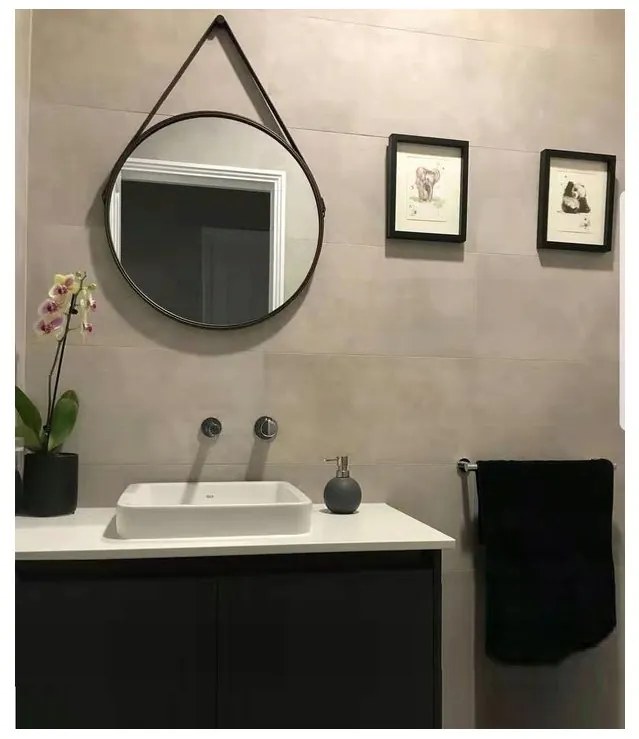 Tutumi Tutumi, kulaté zrcadlo na pásku 65 cm CFZL-MR065, černá, HOM-08999
