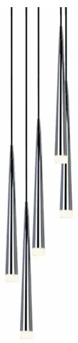 Minimalistické svítidlo Stylo 5 chrom