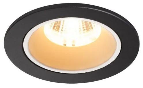 NUMINOS® DL S vnitřní LED zápustné stropní svítidlo černá/bílá 3000 K 55° včetně listových pružin -