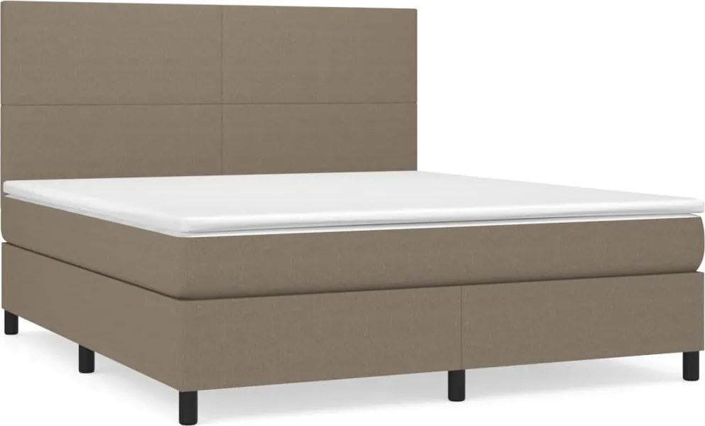 Box spring postel s matrací taupe 180x200 cm textil 3141637
