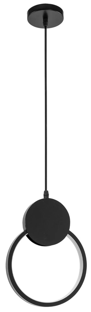 Toolight - LED závěsné stropní kruhové svítidlo APP852-CP, černá, OSW-07021