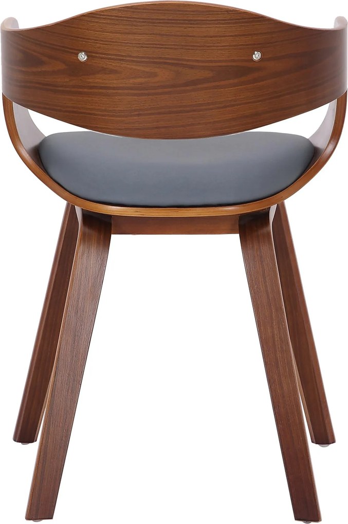 Konferenční židle Kingston umělá kůže – ořechová/šedá