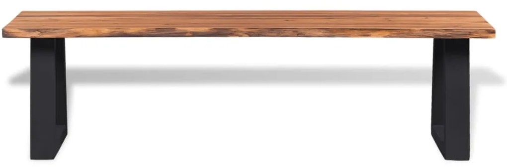 Lavice z masivního akáciového dřeva 145 cm 245687