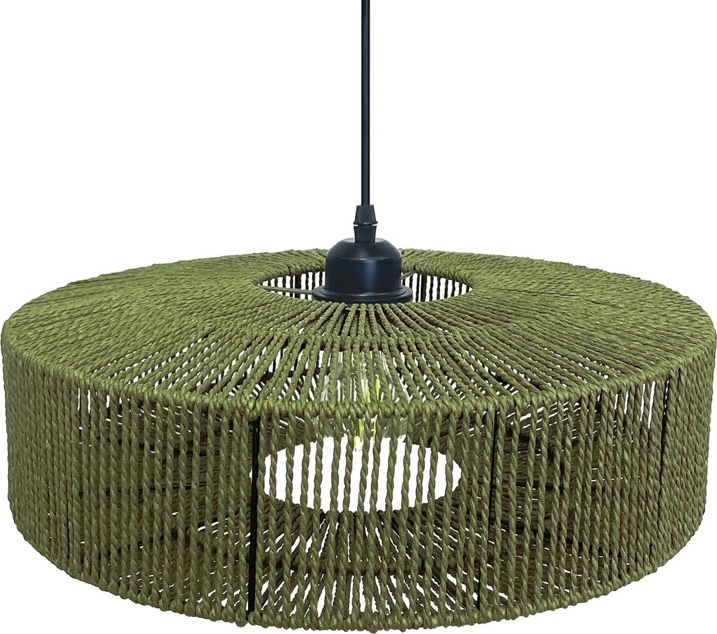 Toolight Toolight, stropní svítidlo 1xE27 APP1296-1CP GREEN, zelená-černá, OSW-08968