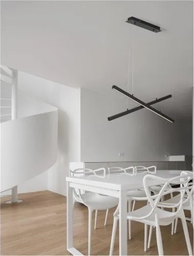 Závěsné LED svítidlo NOVA LUCE X-LINE 40W 3000K 9060920 stmívatelné Triac