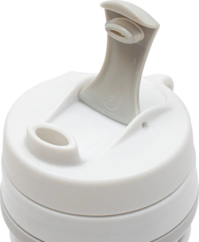 Silikonový skládací hrnek 350 ml 2v1 New Baby šedý