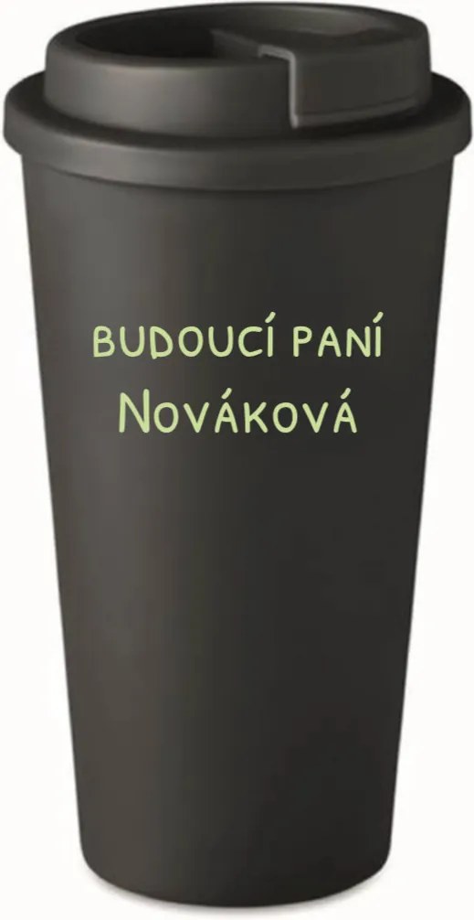 Personalizovaný cestovní termohrnek - budoucí paní