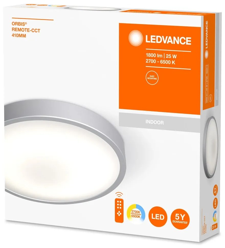 Stmívatelné LED stropní světlo ORBIS 410 25W s ovladáním