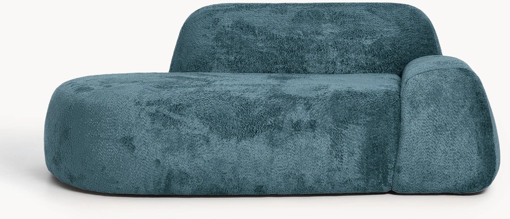 Šezlong z plyšového bouclé Wolke, 2místný
