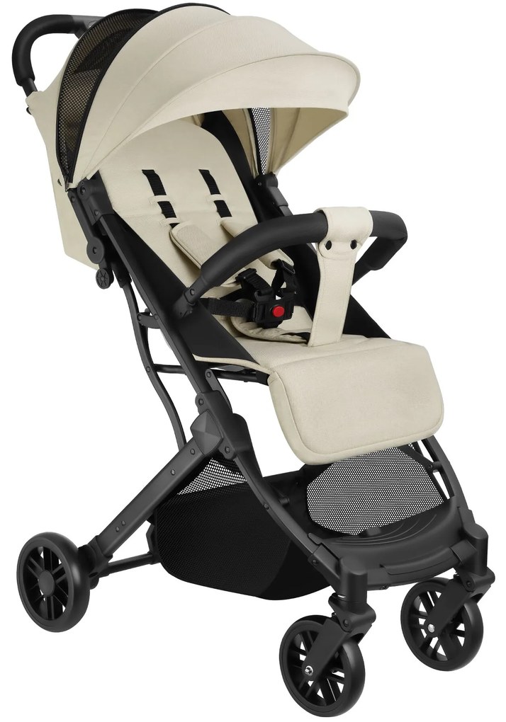 TecTake GmbH 405319 kočárek buggy finn, skládací, 5bodový pás - šedá/béžová