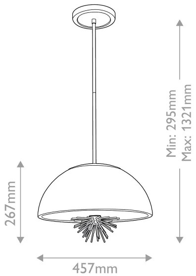 Quoizel STARING-3P-DG-OPAL-Lustr na tyči STARING 3xE14/40W/230V pr.45,7cm zlatá