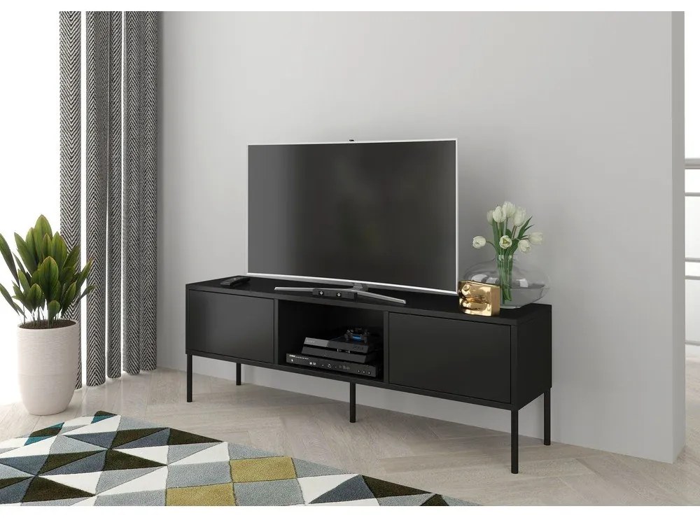 Černý TV stolek Skandica Mirka