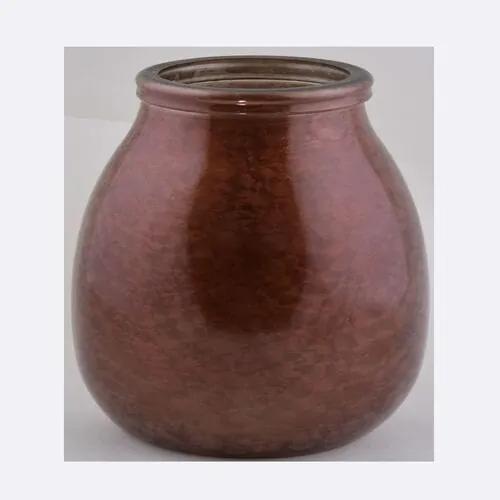 Váza MONTANA, 28cm|4,35L, červeno hnědá námraza|Vidrios San Miguel|Recycled Glass