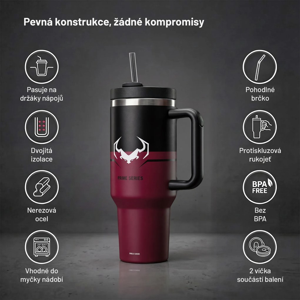 Termohrnek červený: Diablo Chairs Bloody Mary