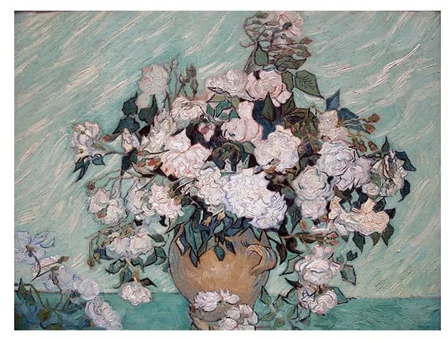 Reprodukce obrazu Vincent van Gogh - Rosas Washington, 70 x 50 cm