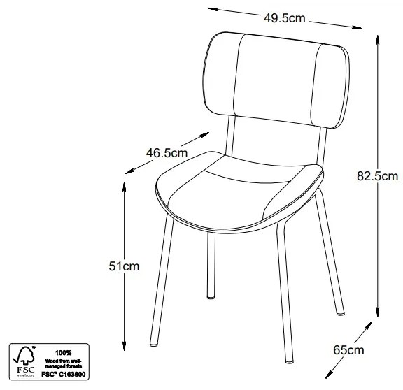 Designová židle Rashtin tmavě šedá