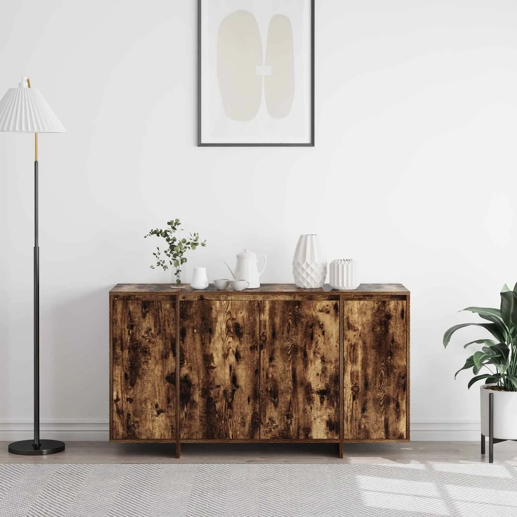 Servírovací skříň Kouřový dub 135 x 41 x 75 cm Kompozitní dřevo 3333890