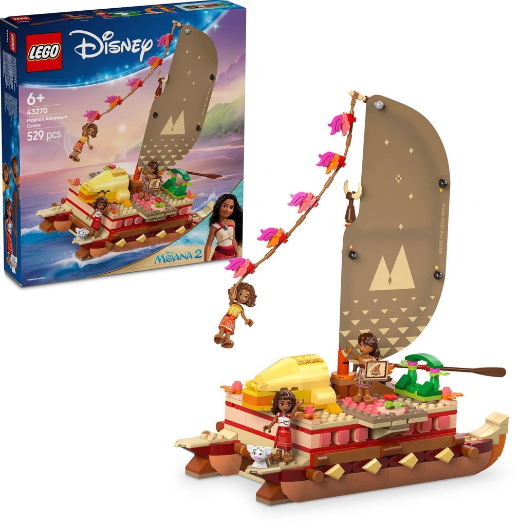 Lego - disney princess 43270 vaiana a dobrodružství na kánoi 5702017814599