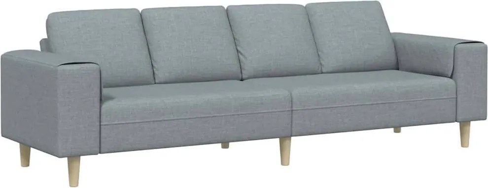 Pohovka do obývacího pokoje Světle šedá 250 x 77 x 76 cm 3335081