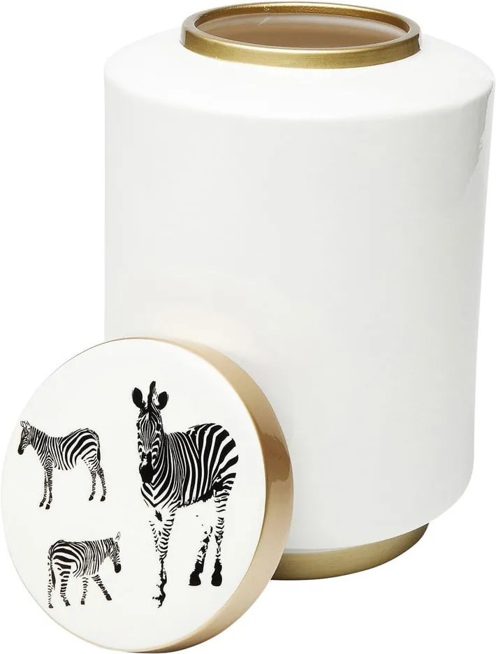 Dekorativní dóza Kare Design Zebra Jar, výška 33 cm