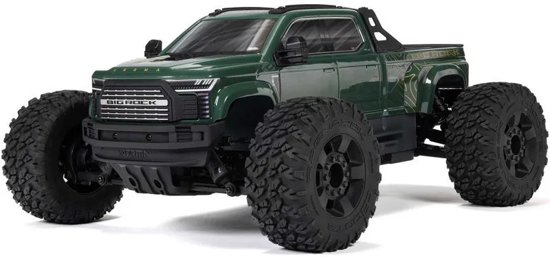 Arrma big rock 223s blx 1:10 4wd rtr dsc zelené