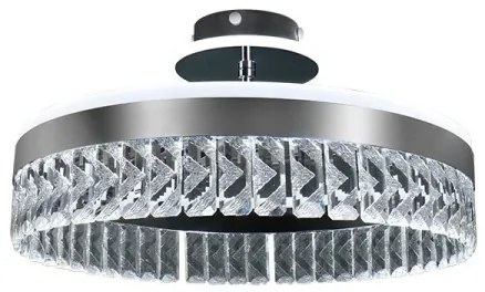 LED Stmívatelný přisazený lustr LED/75W/230V 3000-6500K chrom + dálkové ovládání